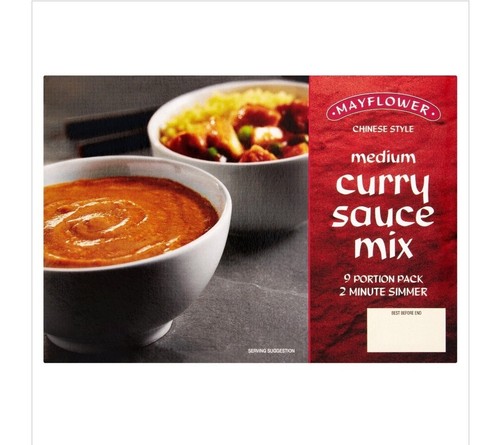 4 x Mayflower Chinese Style Medium Curry Sauce Mix 255g FREE FAST ...