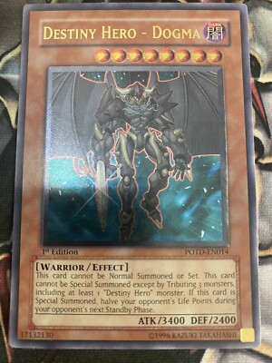 Destiny Hero-Dogma POTD-EN014 1st Edition Ultimate Rare VLP Yugioh | eBay