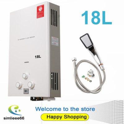 18L 36KW Portable LPG Propane Gas Tankless Hot Water Heater Instant ...