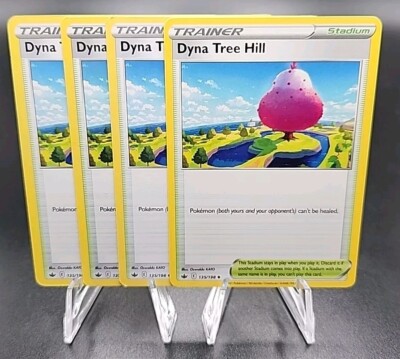 Dyna Tree Hill 135/198 Chilling Reign NM/M - Pokemon Stadium Playset ...