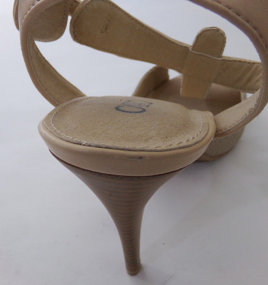 CATO Womens Brown Beige Tan Open Toe Heels SIZE 10M Sexy Cute Shoes | eBay