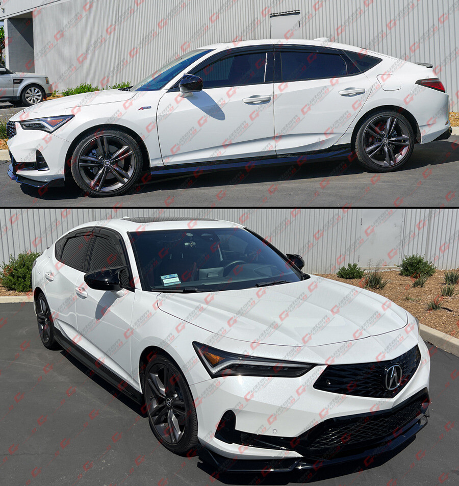 For 2023-2025 Acura Integra DE4 GF Bodykit V1 Black Pearl Side Skirt ...