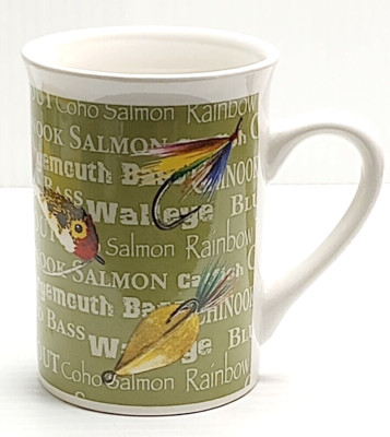 Outdoor Adventures Field & Stream Fish Lure Coffee Tea Ceramic Cup Mug ...