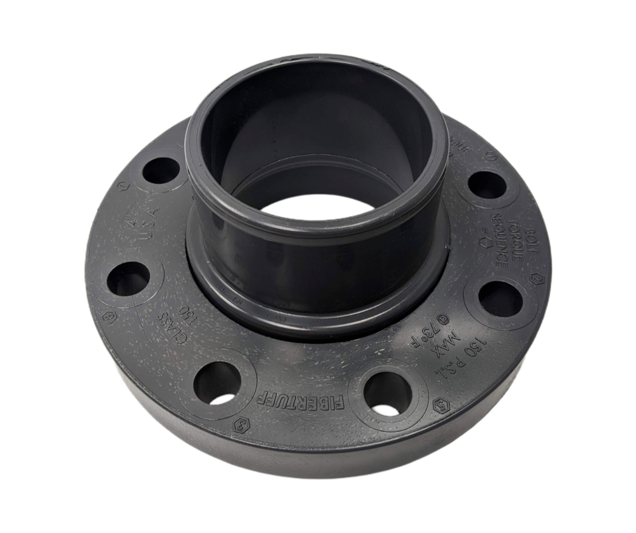 Lasco 4" PVC Loose Ring Slip On Flange Coupling FiberTuff Class 150 | eBay