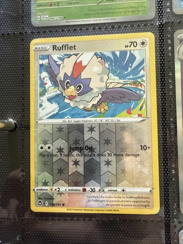 Rufflet 148/195 Swsh12: Sword & Shield - Silver Tempest Reverse Holo ...