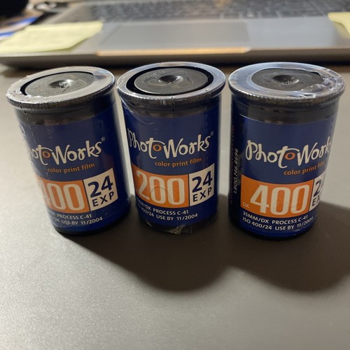 3 - VTG PhotoWorks 200 & 400 Color Print Film 35mm x24 Exp Process C-41 ...