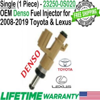 OEM DENSO x1 Fuel Injector for 2008-2019 Lexus & Toyota 4.6L 5.7L V8 ...