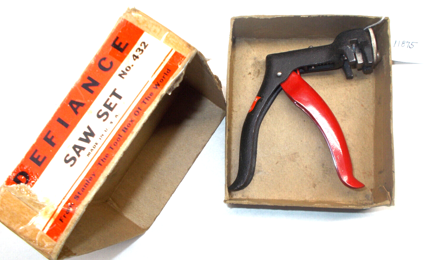 Saw Set, DEFIANCE No. 432 Vtg Pistol Grip Woodworkers Hand Saw Tooth ...