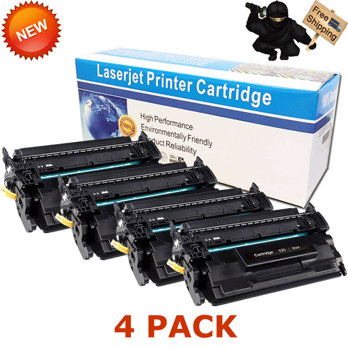 4 Pack Replacement for Canon 121 Toner Cartridge 3252C001 ImageClass ...