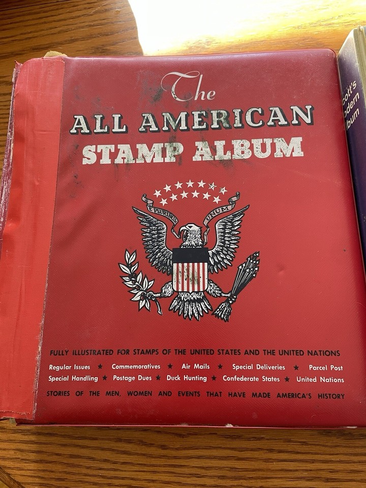Scott's Modern World Stamp Album & The All American Stamp Album - 100s ...