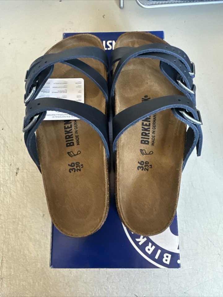 PICK - Birkenstock Women's Franca BLUE Natural Cork Footbed Regular Fit ...