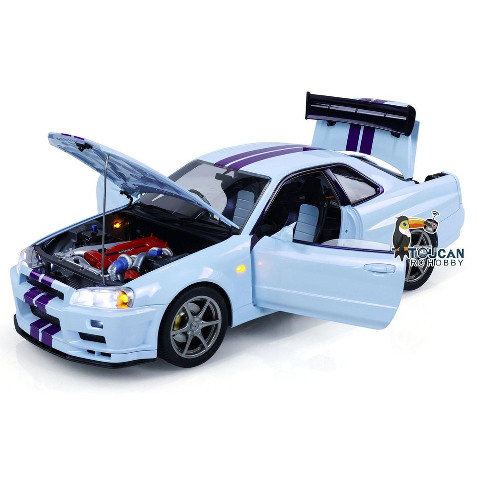 US Stock Capo 4WD 1/8 RC Racing Car R34 4x4 High Speed Metal RTR Drift ...