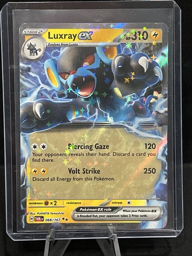 Pokémon TCG Luxray ex 68/167 Twilight Masquerade Holo Double Rare NM ...