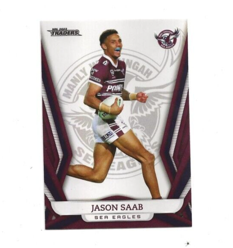 2023 NRL TRADERS PEARL PARALLEL MANLY JASON SAAB PS058 Special CARD | eBay