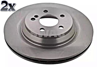 Brake Disc Rear Axle x2 pcs Fits MERCEDES W230 W221 W216 R230 C216 ...
