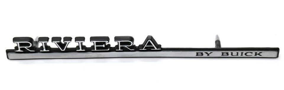 NEW 1968 "Riviera By Buick" Dash Panel Emblem / Trim Badge USA-Made ...