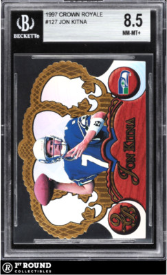 Jon Kitna RC BGS 8.5+: 1997 Crown Royale Rookie Card #127 | eBay