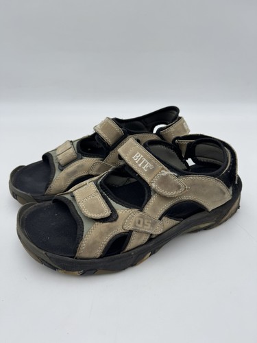 BITE Orthopedic Open Toe Sandals Mens US-9.5 EUR 42 Brown Sport Comfort ...