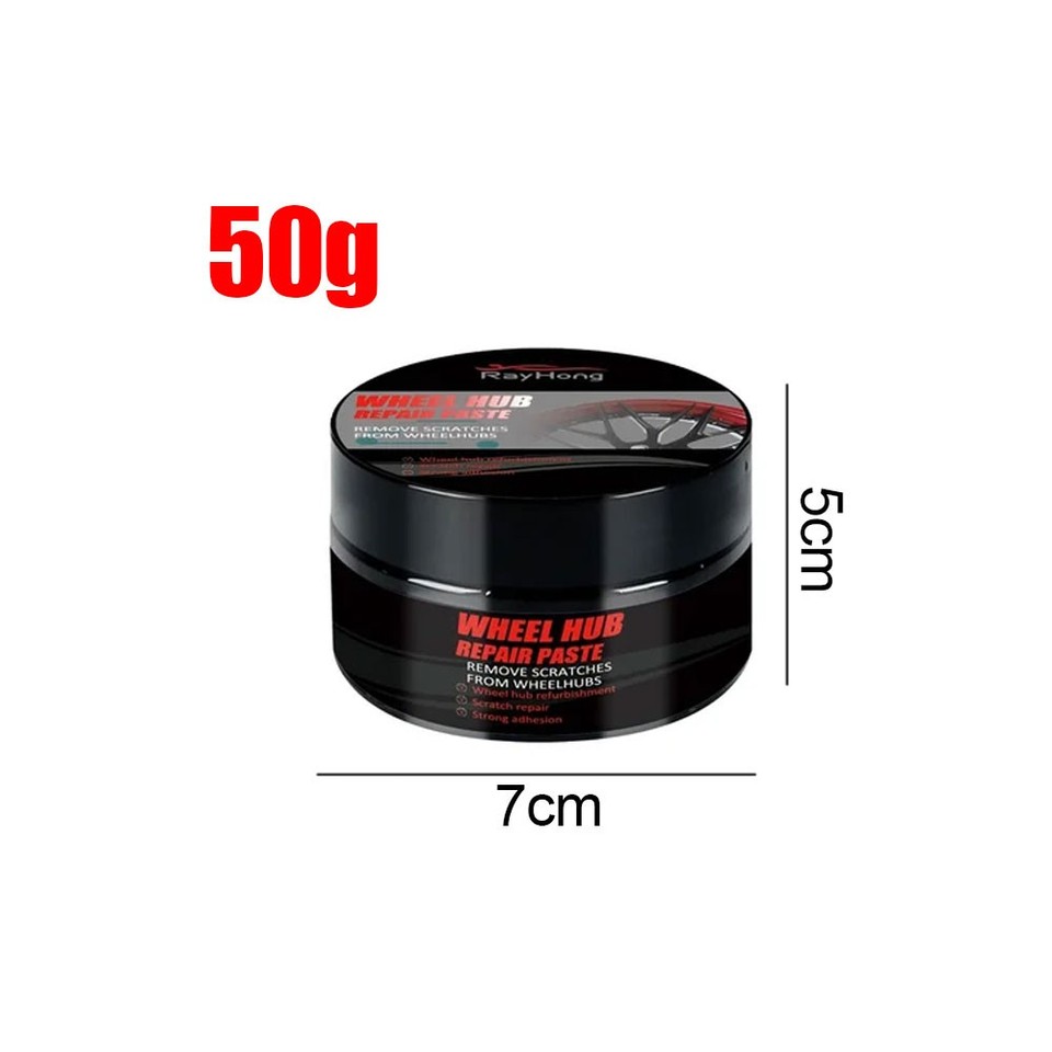Car Wheel Rim Scratch Refurbishment Polishing Paste 50g + Sponge Set ...