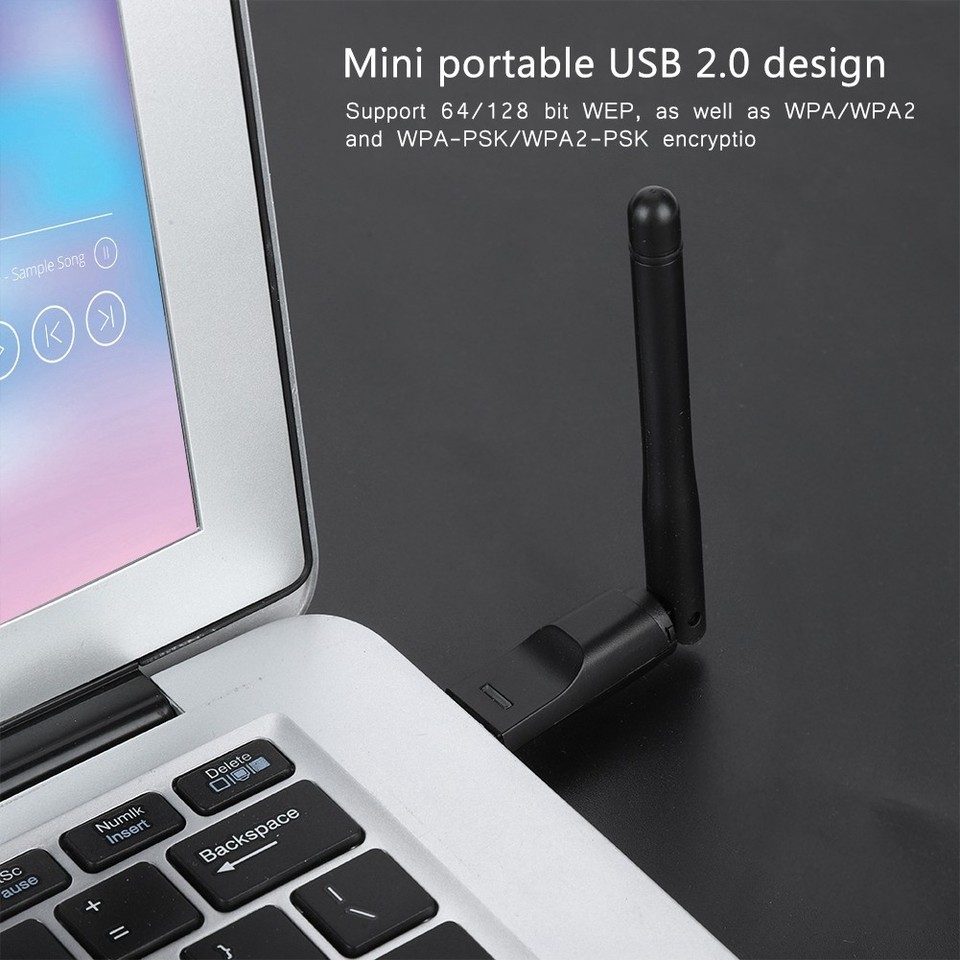 High Speed USB Wifi Adapter USB2.0 WiFi Receiver 300Mbps Network Card ...