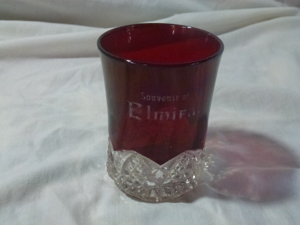 RUBY SOUVENIR GLASS ELMIRA Duncan Glass Co @1900 | eBay