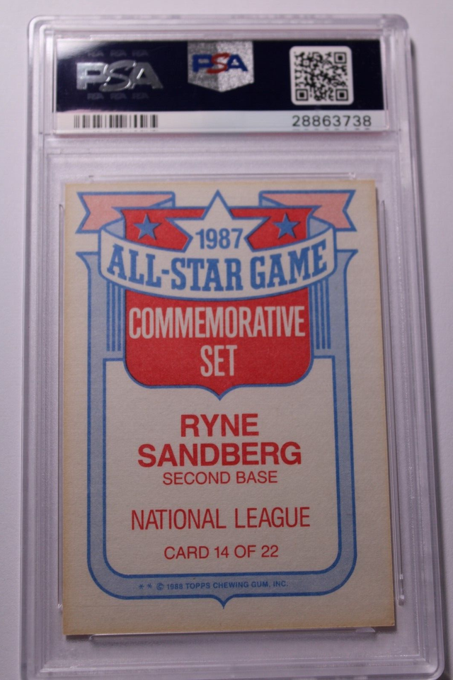1988 Topps ALL-STAR #14 Ryne Sandberg PSA 9 Glossy Set of 22 | eBay