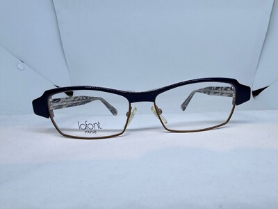 AUTHENTIC LAFONT HAIKU EYEGLASSES COL. 323 SZ 52-15-142 NAVY BLUE | eBay