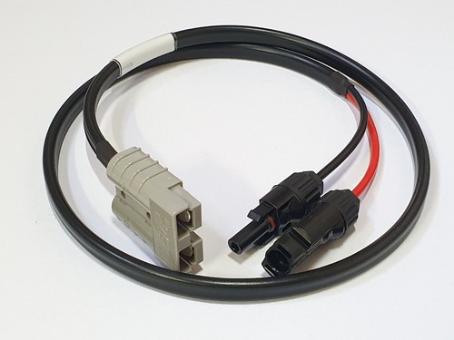 1m Anderson GENUINE plug to MC4 solar plugs ext cable 12v 50A 6mm ...