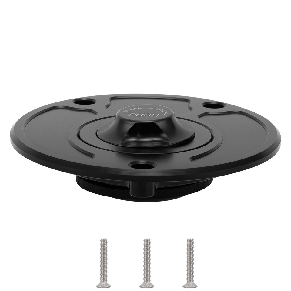 Fuel Gas Tank Cap Cover Keyless For Kawasaki Ninja ZX-6R ZX636 ZX600 ...