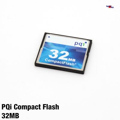 PQI 32MB Compact Flash Cf Card Thinclient HP Igel Canon Nikon FSC Futro ...