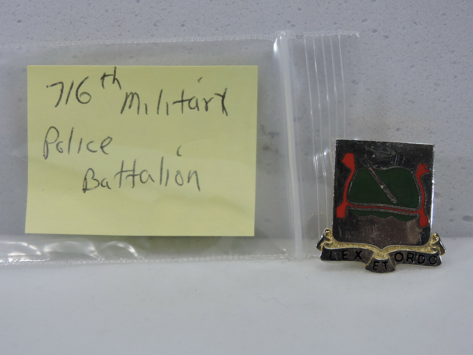 US Army 716th Military Police Battalion DUI Pin Unit Crest CB HM NS ...