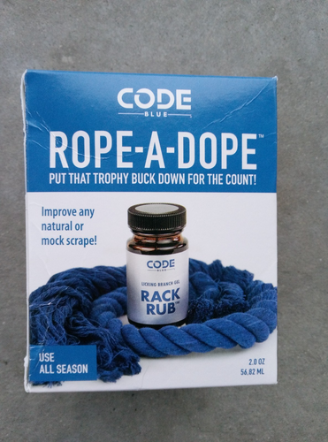 Code Blue Rope-A-Dope Rack Rub Buck Lure Scent Attractant Deer Hunt ...