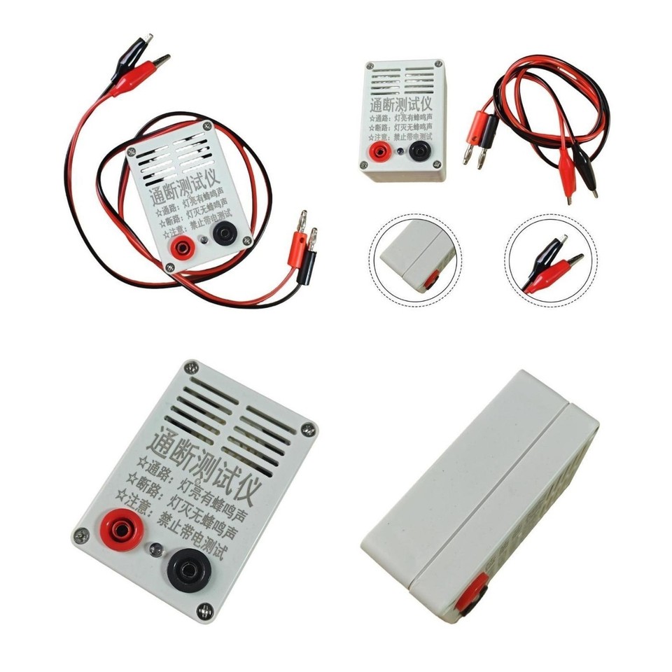 9V Cable Tester with Buzzer and Visual Indicators for Circuit ...