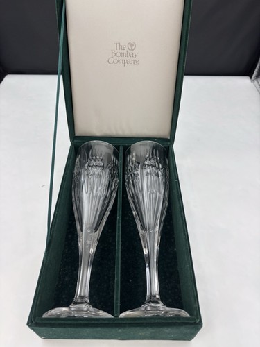 Bombay Champagne Flutes 24% Lead Crystal In Box (2479) | eBay