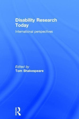 Disability Research Today : International Perspectives by Tom ...
