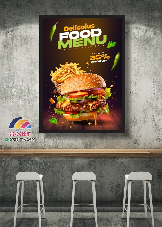 Backlit Film Poster Printing A0 A1 A2 A3 for Light Boxes LED Sign Menu ...