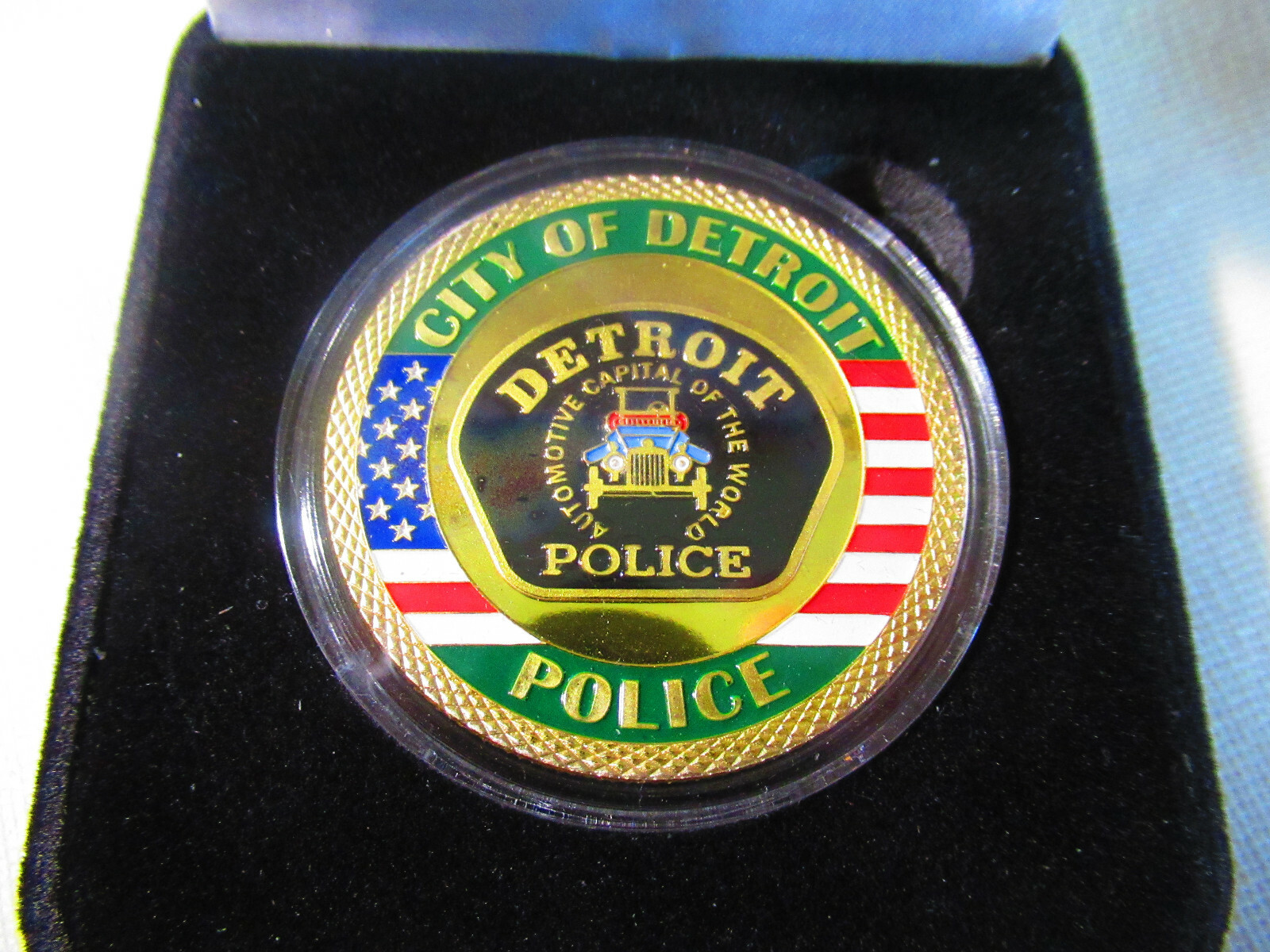 CITY OF DETROIT Police Dept. Challenge Coin w/ Presentation Box | eBay