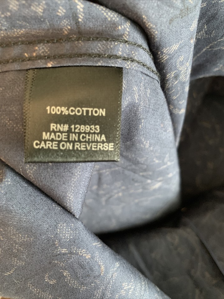 TM Exposure Mens Western Cowboy Shirt Blue Long Sleeve Pearl Style ...