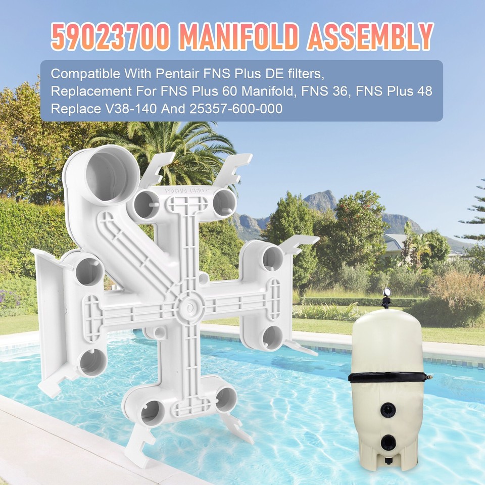 DE Heavy Duty Pool Filter Top Manifold Assembly 59023700 Fits For FNS ...
