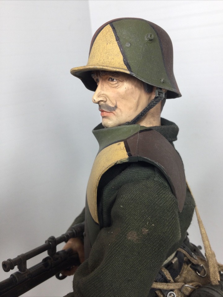 1/6 CUSTOM WW1 GERMAN SNIPER + BODY ARMOR & DAZZLE CAMO + OAK STAND DID ...