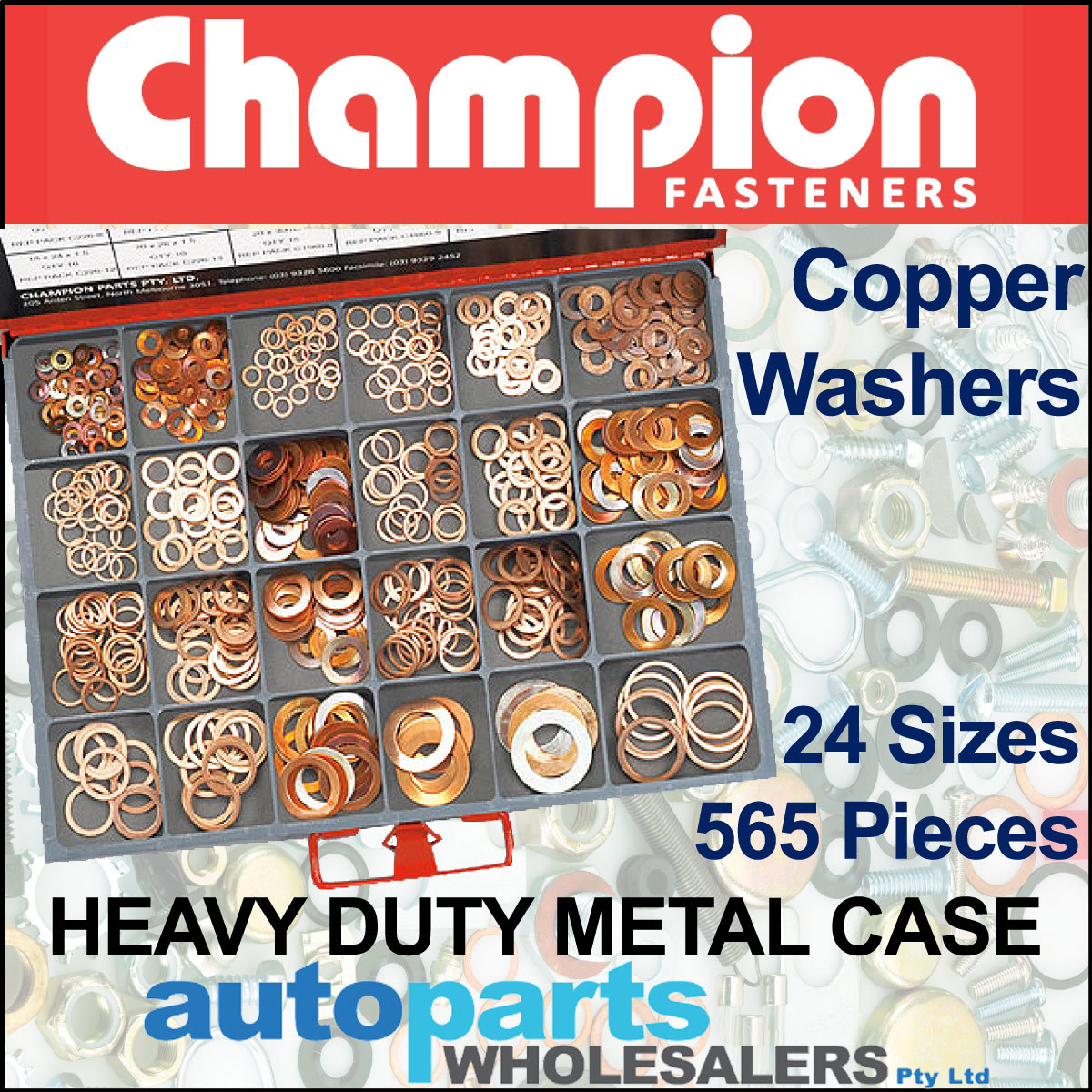 CHAMPION MASTER KIT METRIC COPPER WASHERS ASSORTMENT (565 Pieces) | eBay