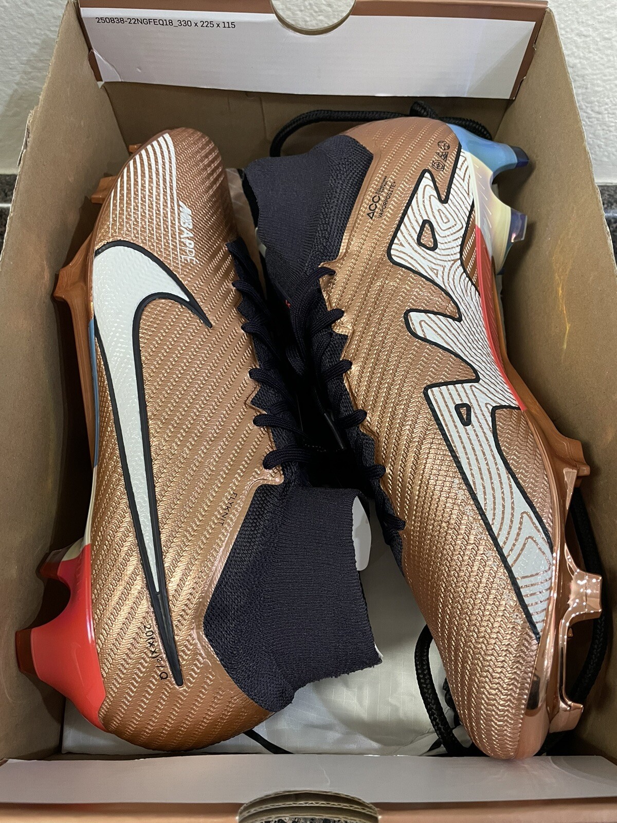 Nike Air Zoom Mercurial Superfly 9 Elite FG Copper Football Boots Mens ...