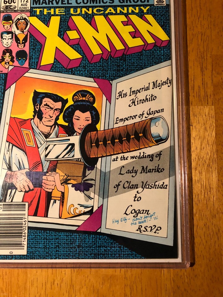 Uncanny X-Men #172 1983 RARE NEWSSTAND WOLVERINE & MARIKO ENGAGED ...