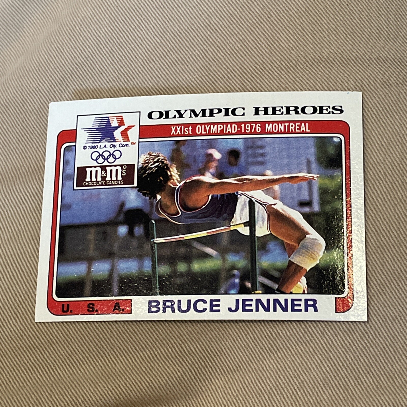 Bruce Jenner 1983 Topps M&M Olympic Heroes #21 USA Track+Field Caitlyn ...