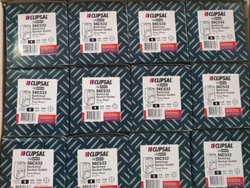 Clipsal 56C532 3 Phase 5 Pin Switched Socket Outlet 32 Amp for sale ...