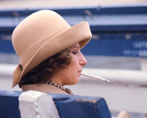 Barbra Streisand smoking cigarette in profile Funny Lady 8x10 Color ...