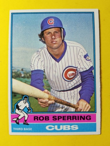 VINTAGE ROB SPERRING #323 CHICAGO CUBS - 1976 TOPPS MLB BASEBALL | eBay