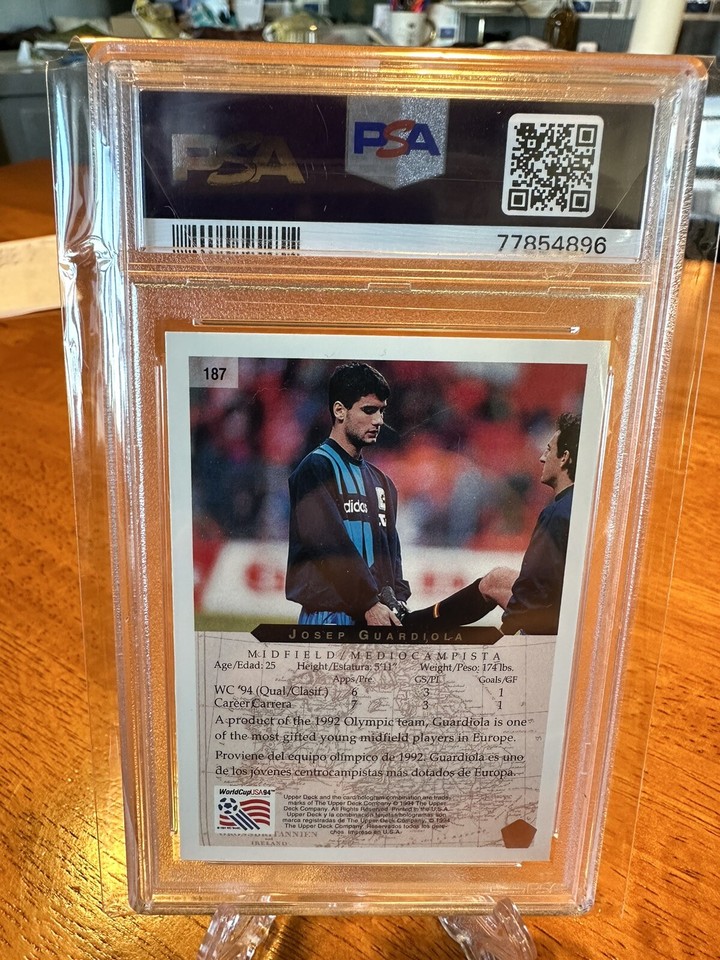 1994 JOSEP Pep GUARDIOLA Upper Deck UD World Cup USA Soccer Card #187 ...