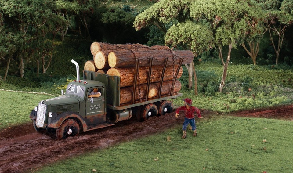 Woodland Scenics AS5343 N AutoScenes Tim Burr Logging (Pack of 2 ...