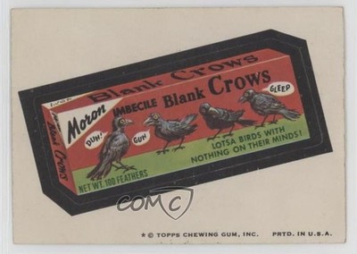 1974 Topps Wacky Packages Series 7 Moron Imbecile Blank Crows 12zm | eBay